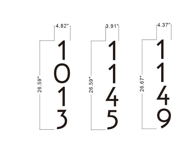 House Numbers 1013, 1145, 1149 – helloneonsign