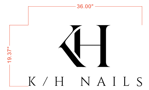 Backlit Letters style - KH logo – helloneonsign