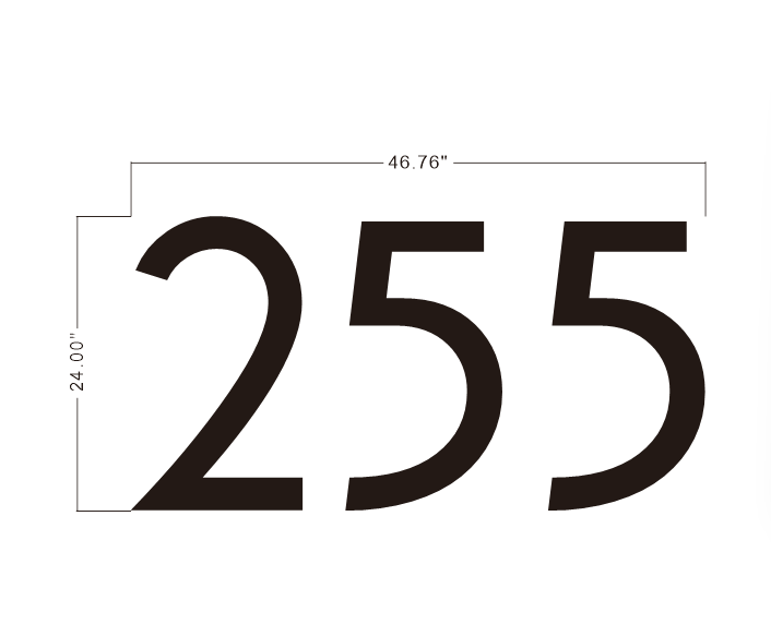 255 Address Backlit Numbers – helloneonsign