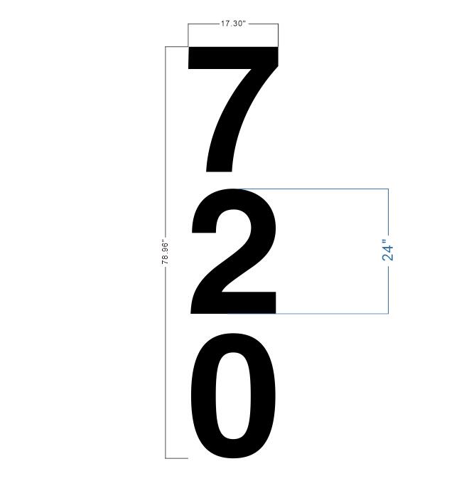 House Number 720 – helloneonsign