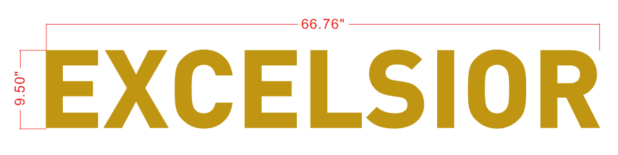 Metal Backlit Sign-EXCELSIOR – helloneonsign