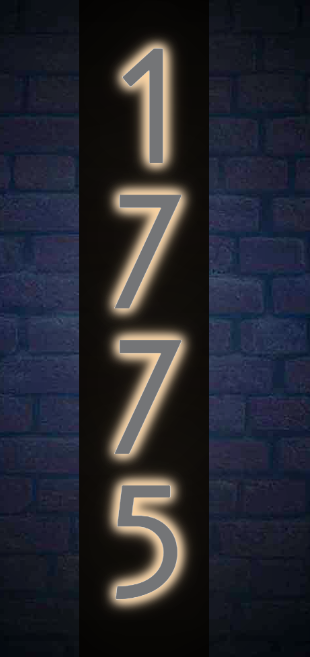 1775 Backilt House Number Sign – helloneonsign