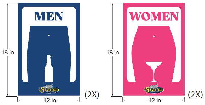 UV Light Box- Men and Women Restroom Light Boxes – helloneonsign