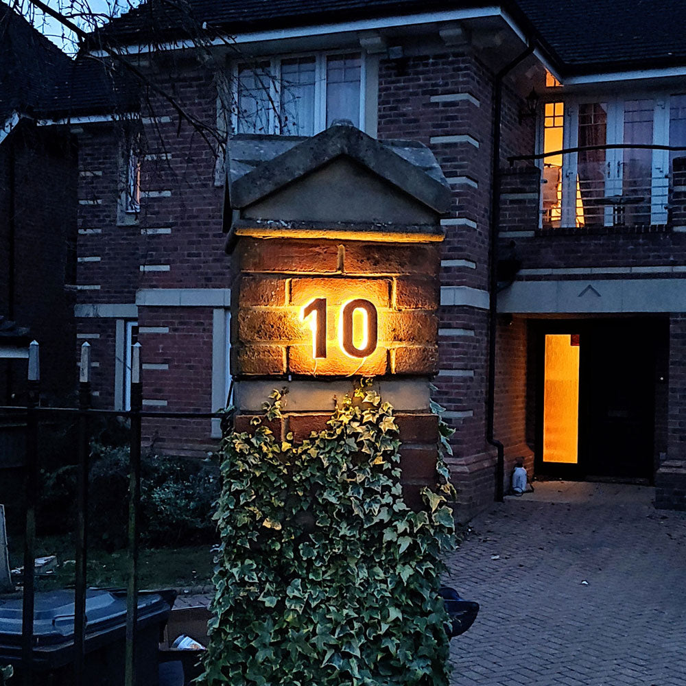 Address Numbers for House Yard Address Signs Waterproof Stainless Stee ...