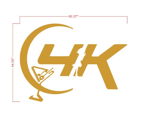 4K Logo Backlit Sign – helloneonsign