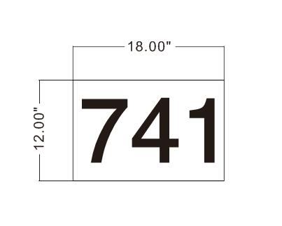 741 House Number – helloneonsign