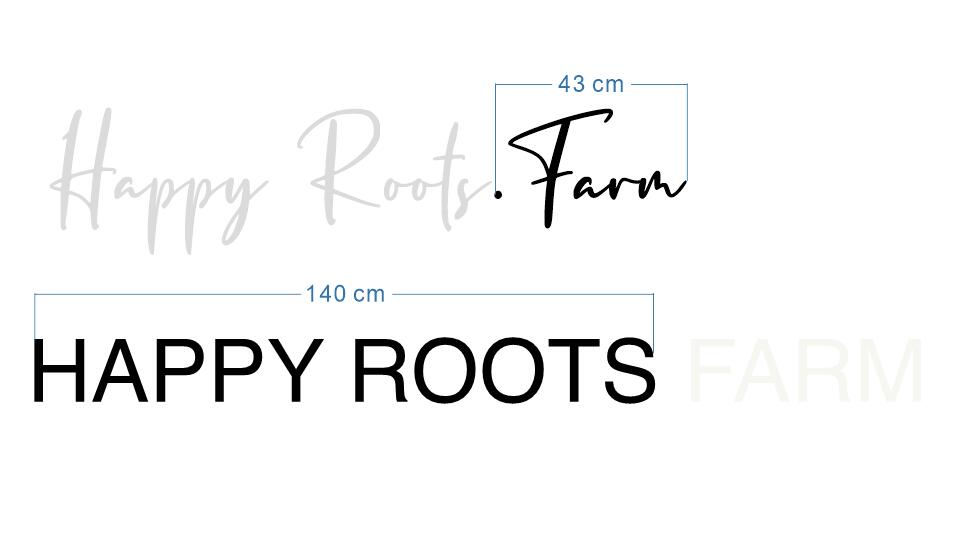 HAPPY ROOTS FARM Backlit Sign – helloneonsign