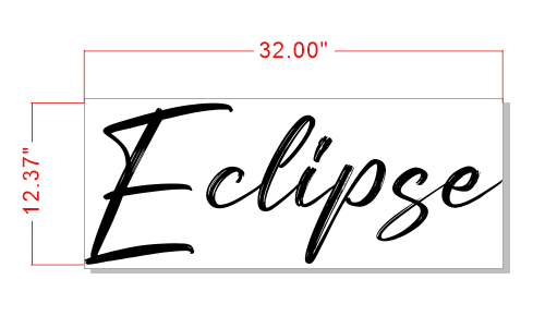 Eclipse acrylic backlit sign – helloneonsign
