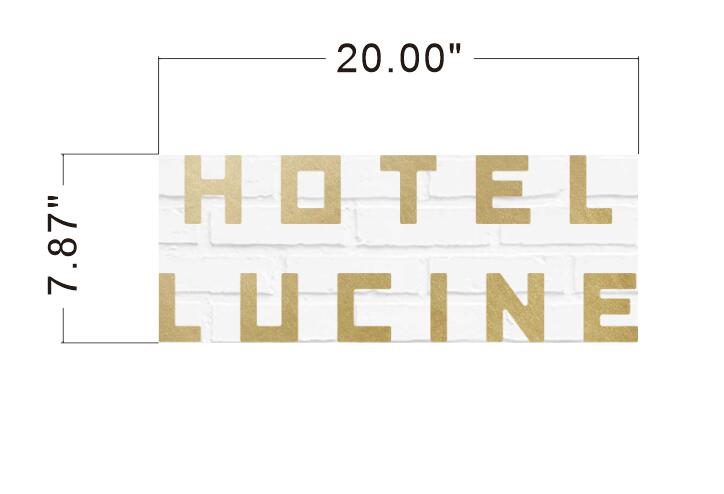 Metal Backlit Sign HOTEL LUCINE – helloneonsign