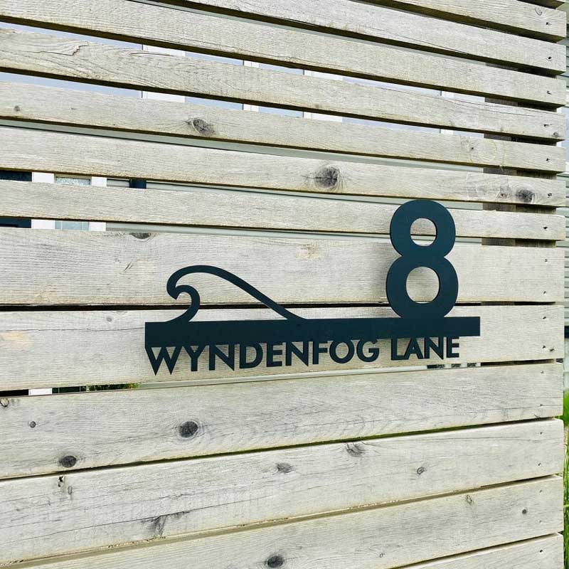 Featured Design Metal House Numbers Plaque Address Number Sign ...