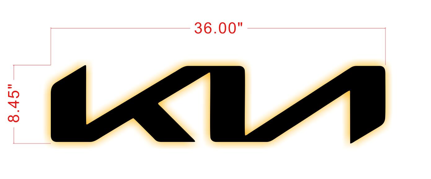 KIA Backlit Sign – helloneonsign